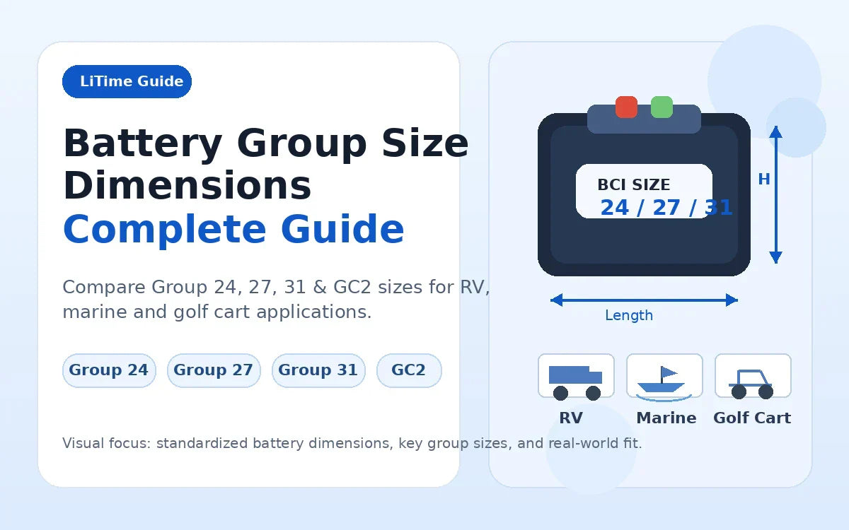 Battery Group Size Dimensions Complete Guide – LiTime